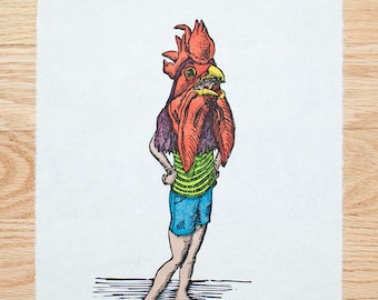Rooster mask | Etsy