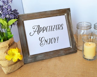 Food station signs | Etsy