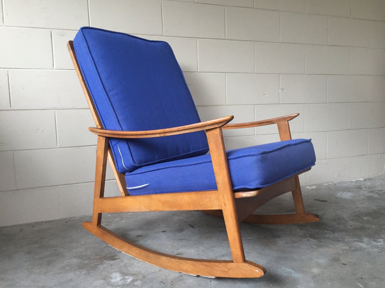 Vintage Mid century modern rocking chair – circa 1960s – retro Eames ...