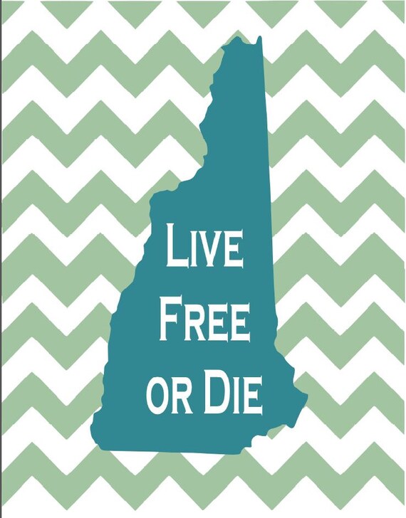 Items similar to Live Free or Die - NH State motto on Etsy