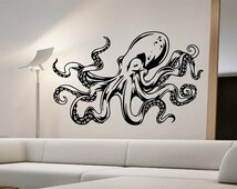 Popular items for octopus wall decal on Etsy