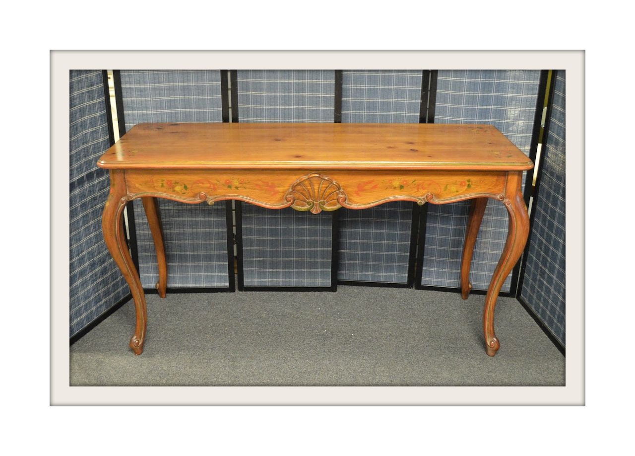 French Country Solid Pine Console Table – Haute Juice