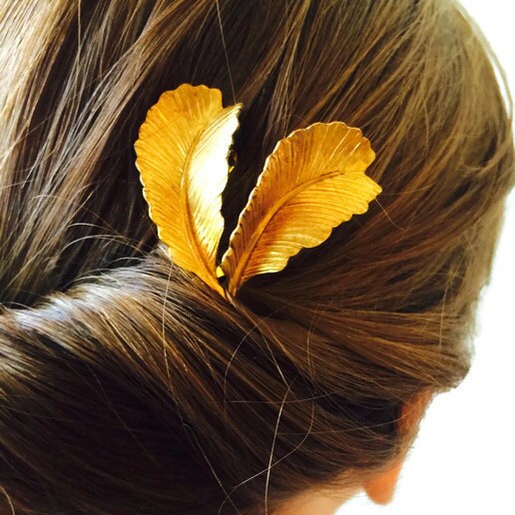 Handmade hair pins inspired by nature and by TressTemptress