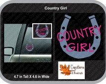 Popular items for country girl decals on Etsy