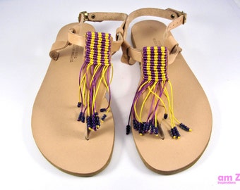 Unique macrame sandals related items | Etsy