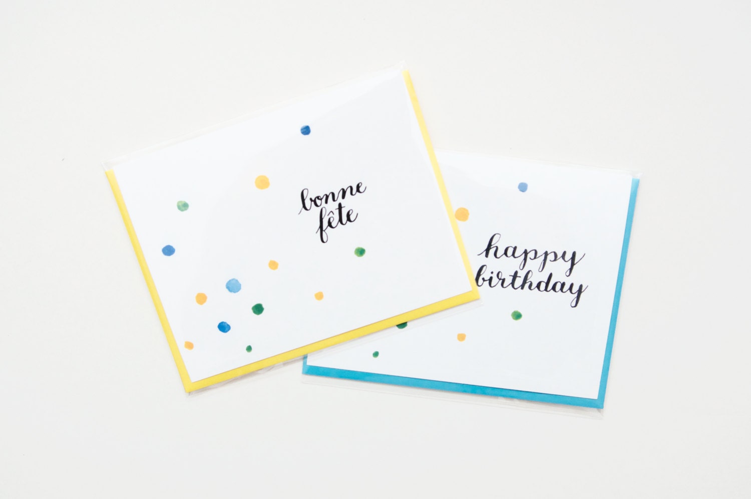Bonne Fête Greeting Card Birthday Card / French by simplystephko