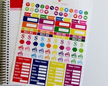 94 Bills/Money Tracker Sticker Set, Erin Condren Sticker , Life Planner ...