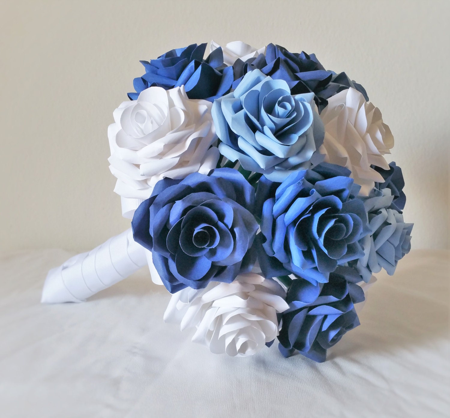 Paper Rose Bouquet / Paper Rose / Wedding Bouquet / Blue Rose