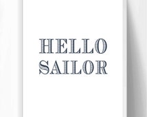 Unique hello sailor related items | Etsy