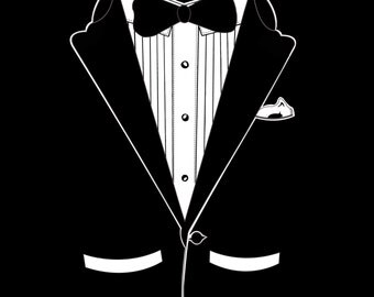 Tuxedo t shirt | Etsy