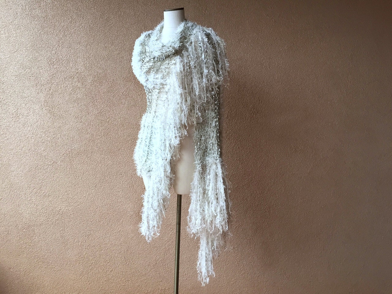 Ivory Wedding Wrap Wedding Accessories for 1920s Bridal or