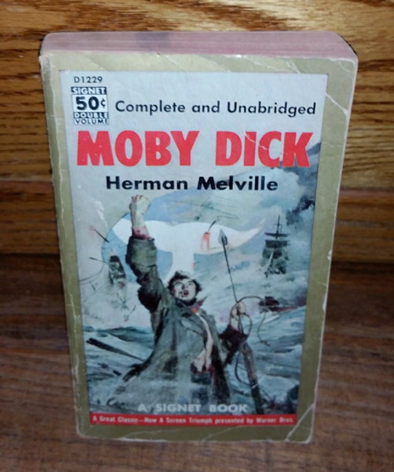 Moby Dick Herman Melville Vintage Paperback By Eclecticretroland