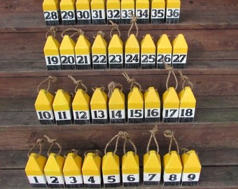 Set of 22 buoys. Nautical Table Numbers. Lobster Buoy Table