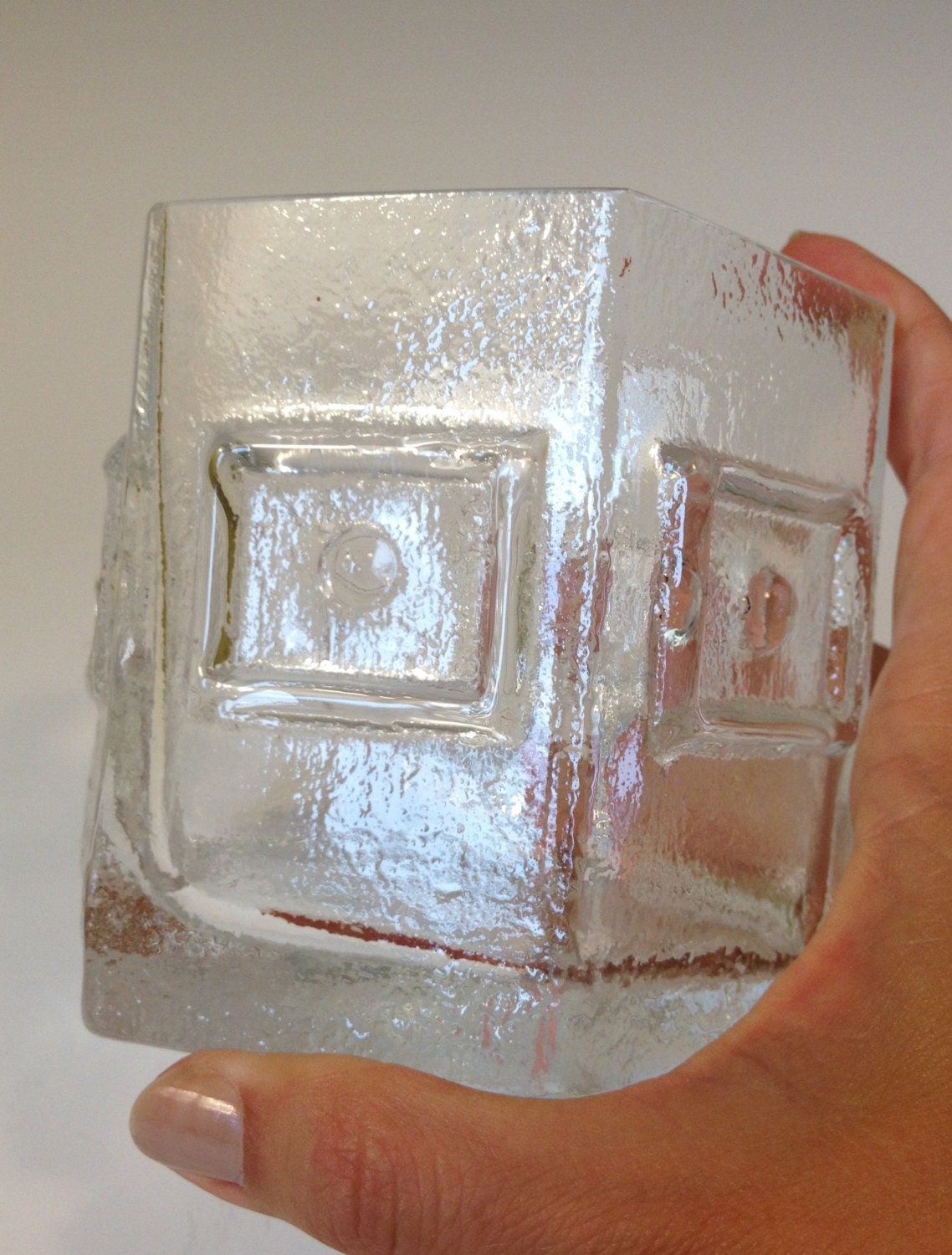 6 Sided Glass Dish Mid Century Modern Brutalist Style- Vintage – Haute ...