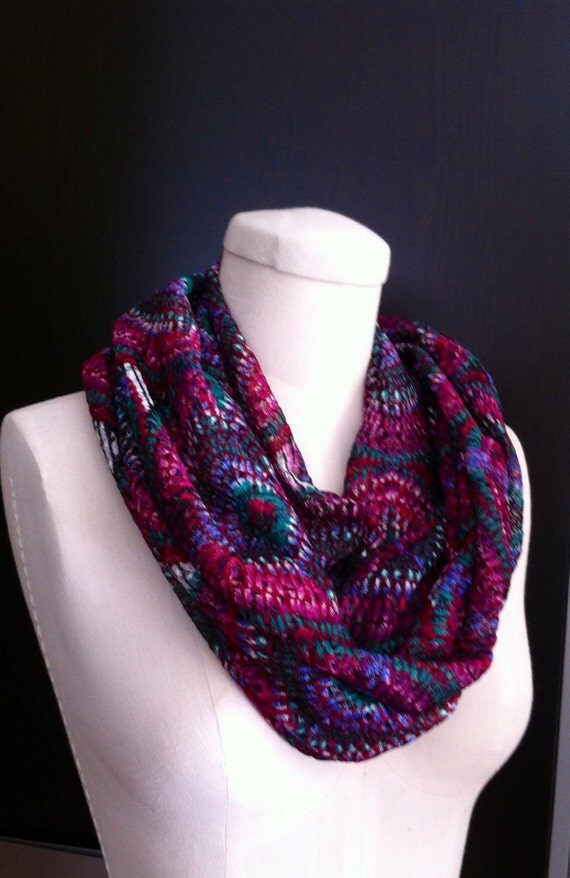 Infinity Scarf Lightweight Infinity Scarf Fall Scarf by MyaCdesign