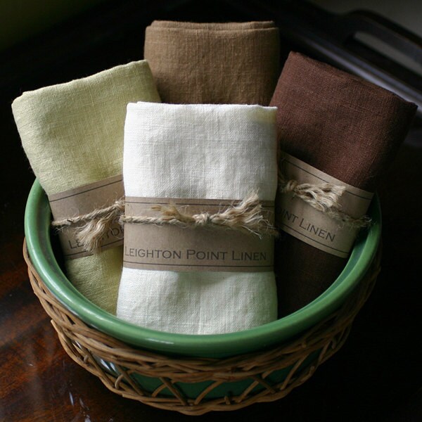 Eco-friendly Linen Housewares by LeightonPointLinen on Etsy