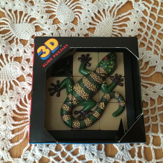 3D Slide Puzzle Gecko 1996 Damert Company
