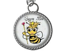 Unique queen bee necklace related items | Etsy