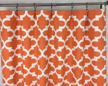 Popular items for orange curtains on Etsy