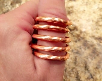 Wide copper ring copper adjustable ringcopper ring rings