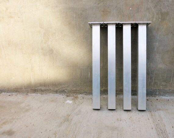 Aluminum Metal Tube Table Legs Set of 4 1230