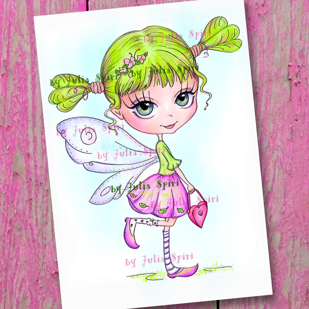 Digital Stamps Scrapbooking Children's illustration by JuliaSpiri