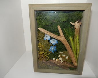 Moss shadow box | Etsy