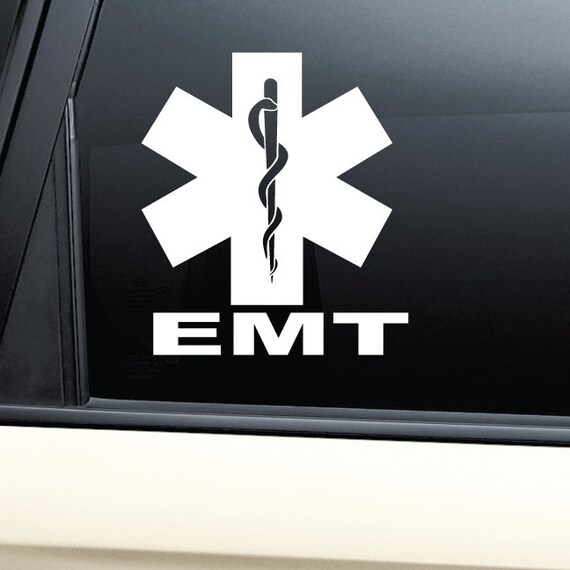 EMT Medical Emblem Vinyl Decal Laptop Car Truck by NashvilleDecals