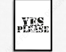 Unique yes please related items | Etsy