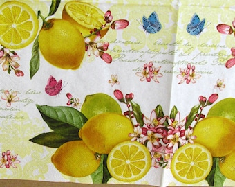 Light yellow napkins | Etsy