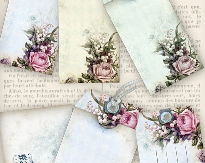 Crafting Printables Digital Collage Sheets and by VectoriaDesigns