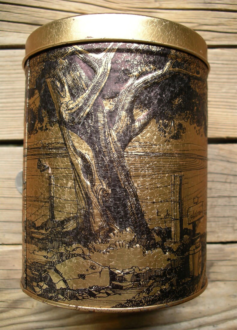 Vintage Popcorn Tin – 1977 Colorado Country Gold Snack Container ...