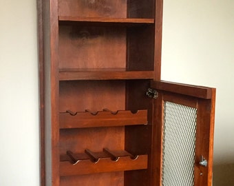 Items similar to Custom Wine Rack & Liquor Cabinet on Etsy
