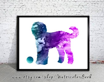 Goldendoodle art | Etsy