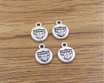 7pcs Oakland Raiders Charm, Football Charm, NFL Charm, Sports Charm ...