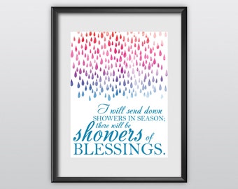 Showers of blessing | Etsy