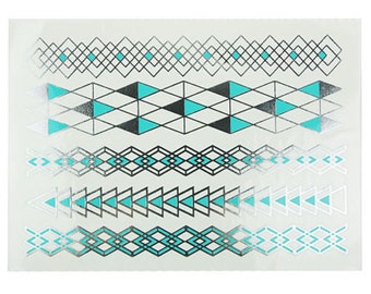 Turquoise tattoo | Etsy