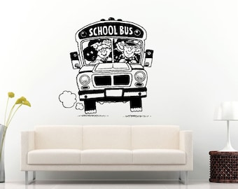 School bus stencil | Etsy
