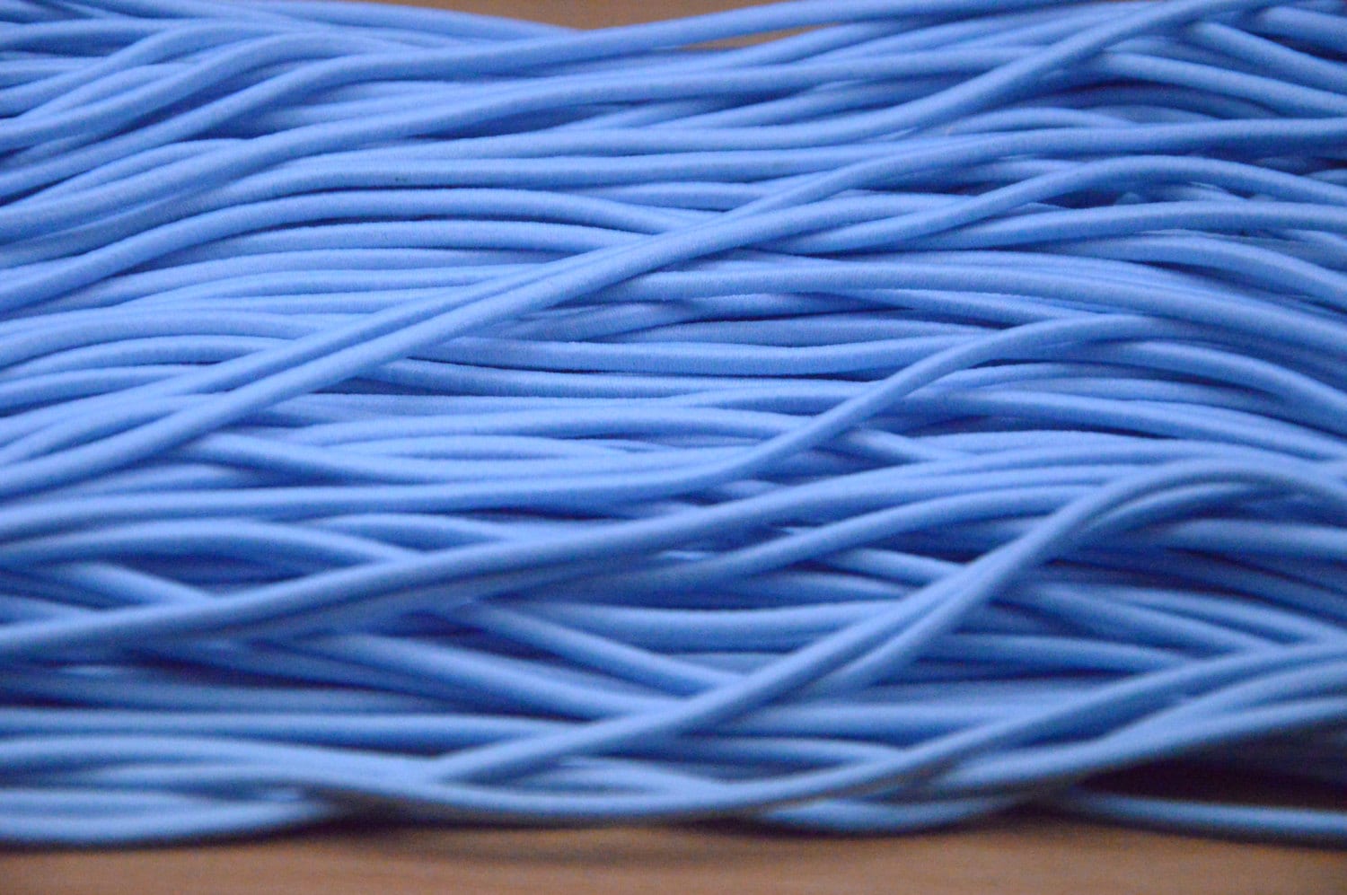 30ft light blue Elastic Cord Rubber Bands blue rope elastic