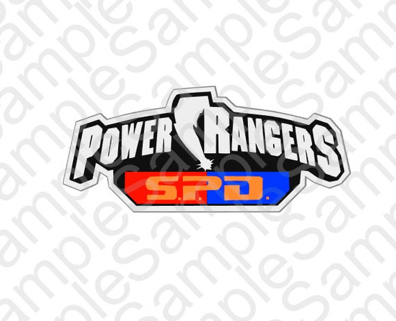 Power Rangers SPD Logo SVG DXF and Png Cut by BrocksPlayhouse
