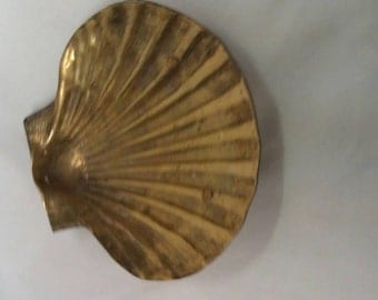 Brass shell dish | Etsy