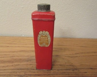 Talcum powder tin | Etsy