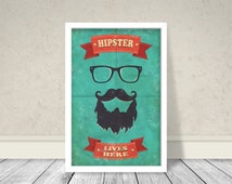 Popular items for hipster art on Etsy