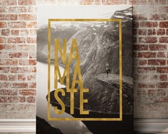 Namaste typography | Etsy
