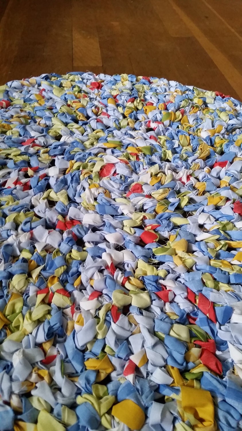 23 Rag Rug Recycled Materials Crochet Round Circle