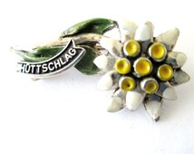 Unique edelweiss brooch related items | Etsy