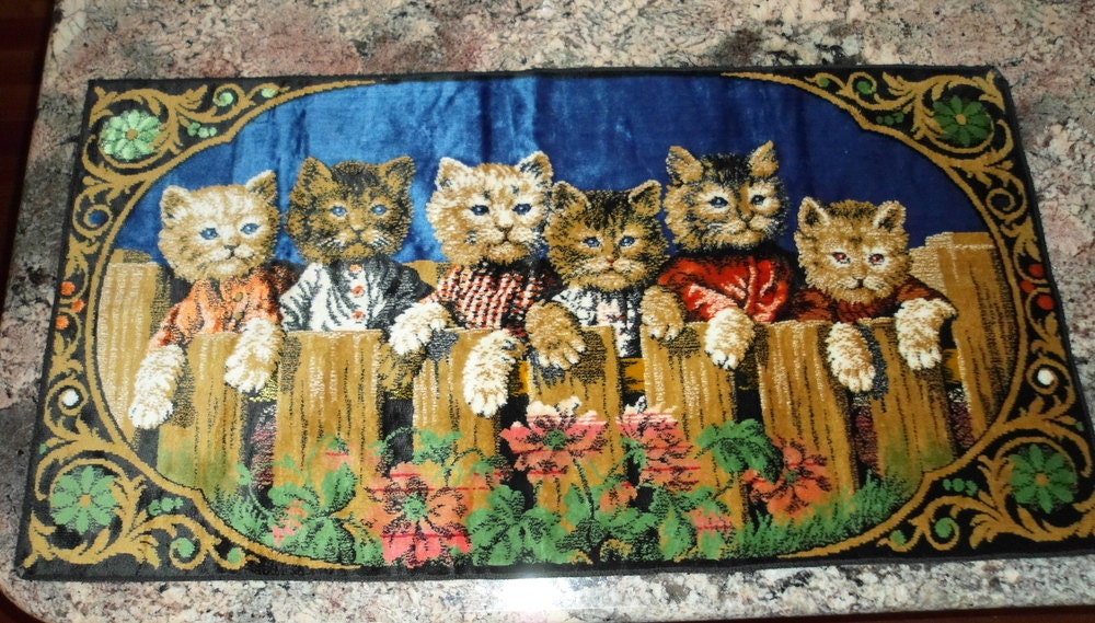 Cat Tapestry Wall Hanging Six Adorable Kittens Made in Italy – Haute Juice