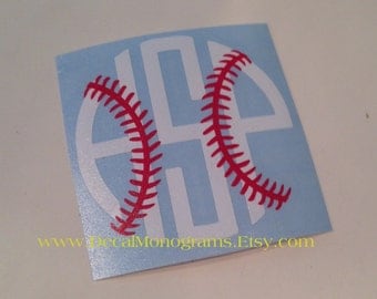 Monogram Vinyl Decals by decalmonograms on Etsy