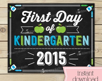 First Day of Senior Year Sign Printable 1st by stockberrystudio