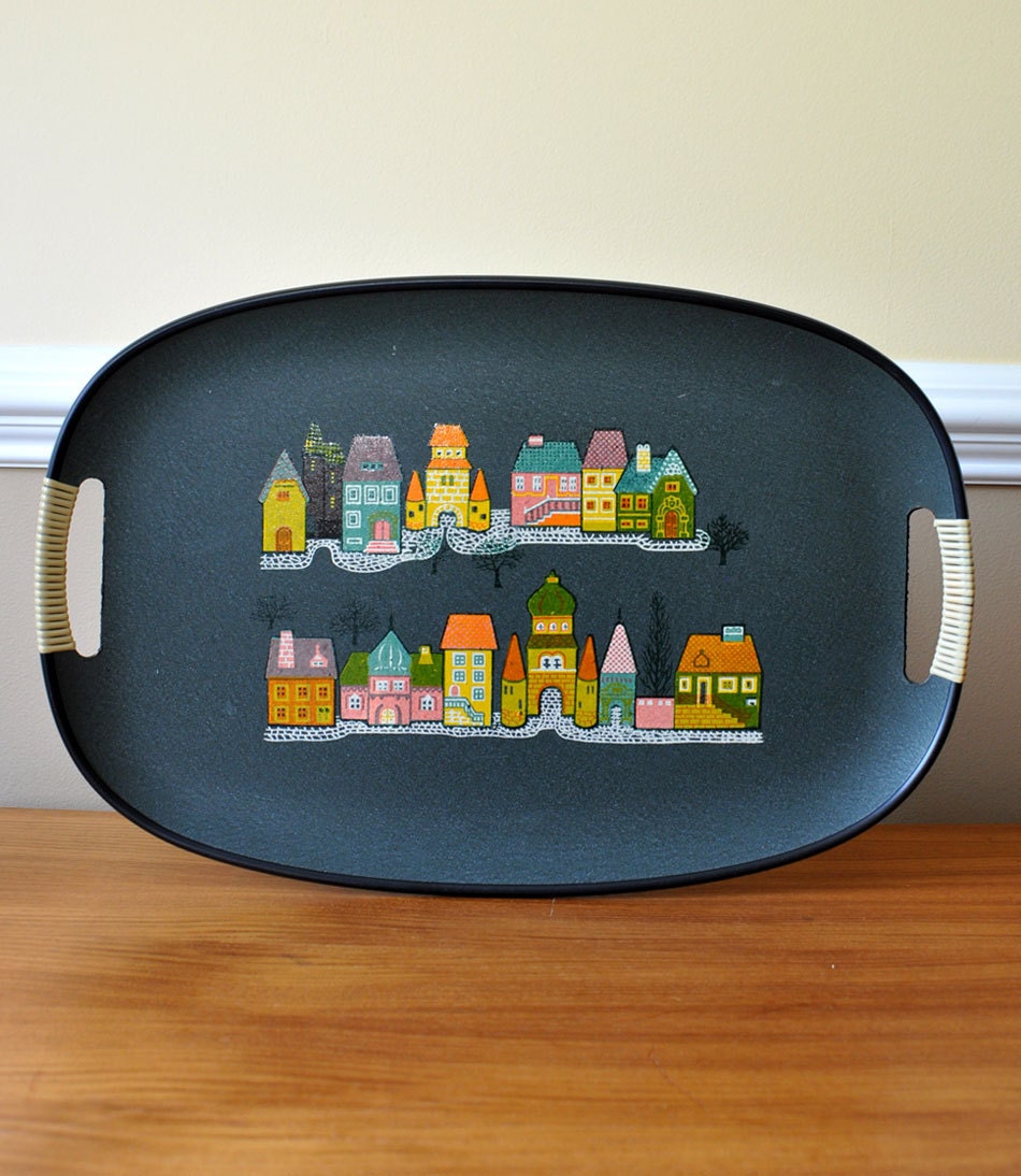 Vintage European Township Paper Mache Tray – Japan – Haute Juice